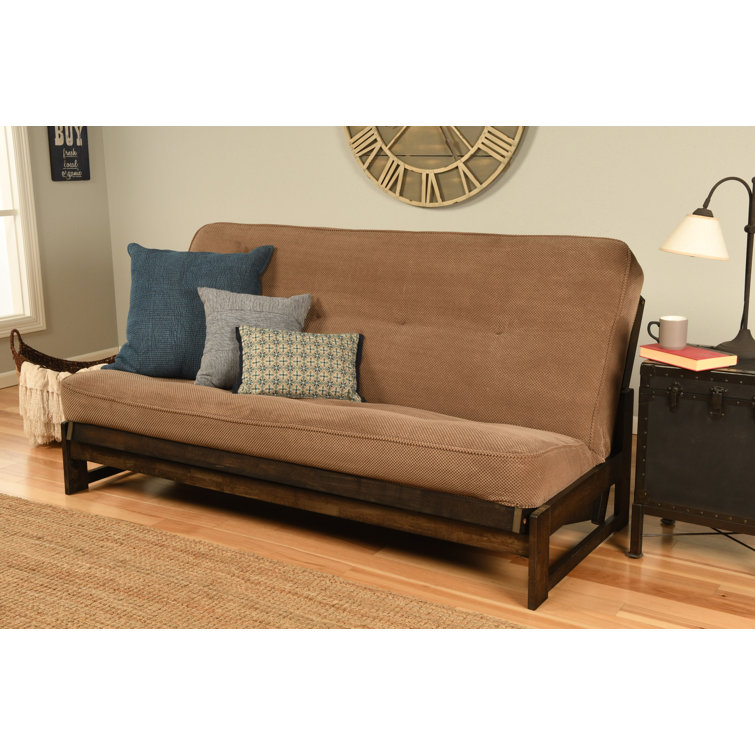The Twillery Co.® Stratford Full Size 76" Wide Futon Frame and Mattress ...