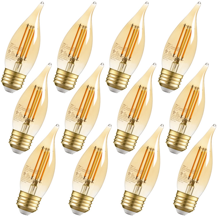TORCHSTAR C35 LED Dimmable Light Bulb 4.5W (40W Eqv.) 2200K E26 Base ...