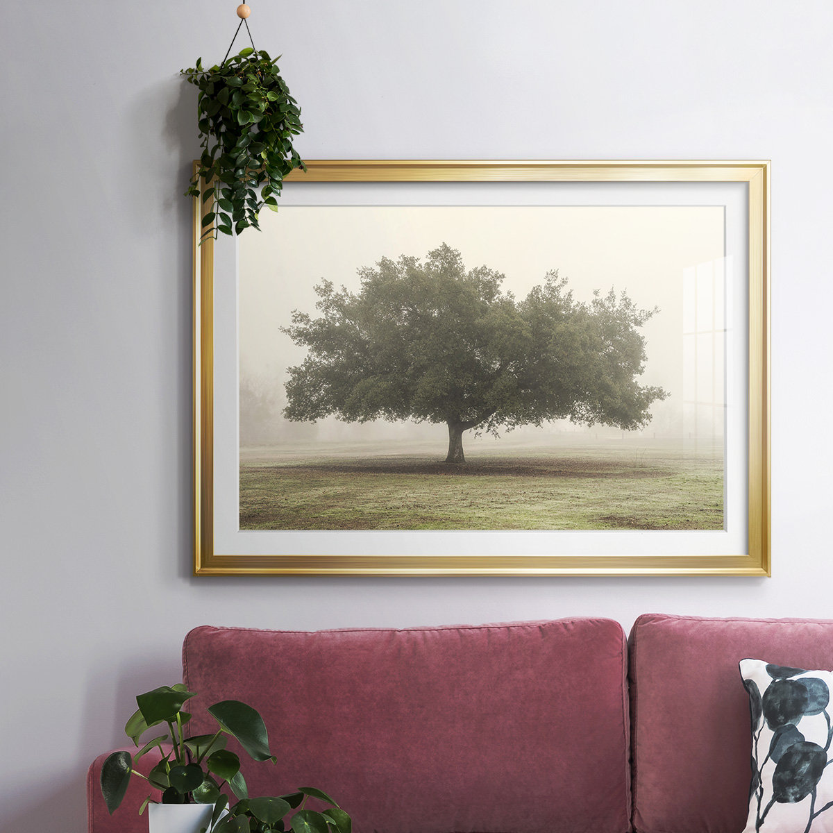 Winston Porter Trees In The Fog II Framed On Paper Print | Wayfair