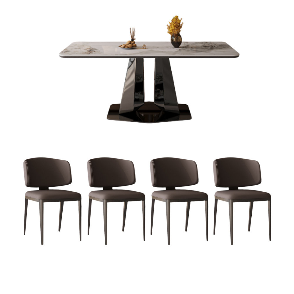 ZKuylo Modern simplicity sintered stone dining table sets | Wayfair