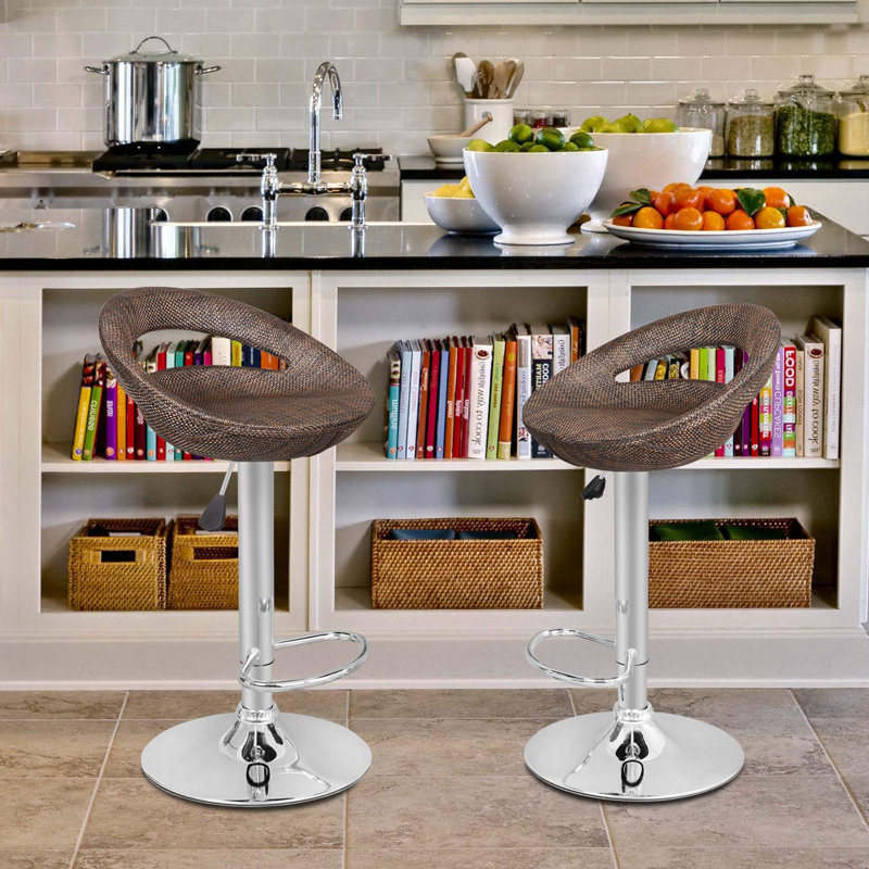 Ophelia & Co. Northmoor Metal Outdoor 16'' Stool | Wayfair