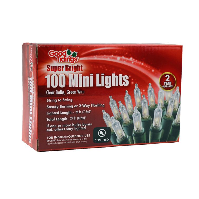Good Tidings 100 - Bulb 14'' Plug-in LED Mini String Light | Wayfair