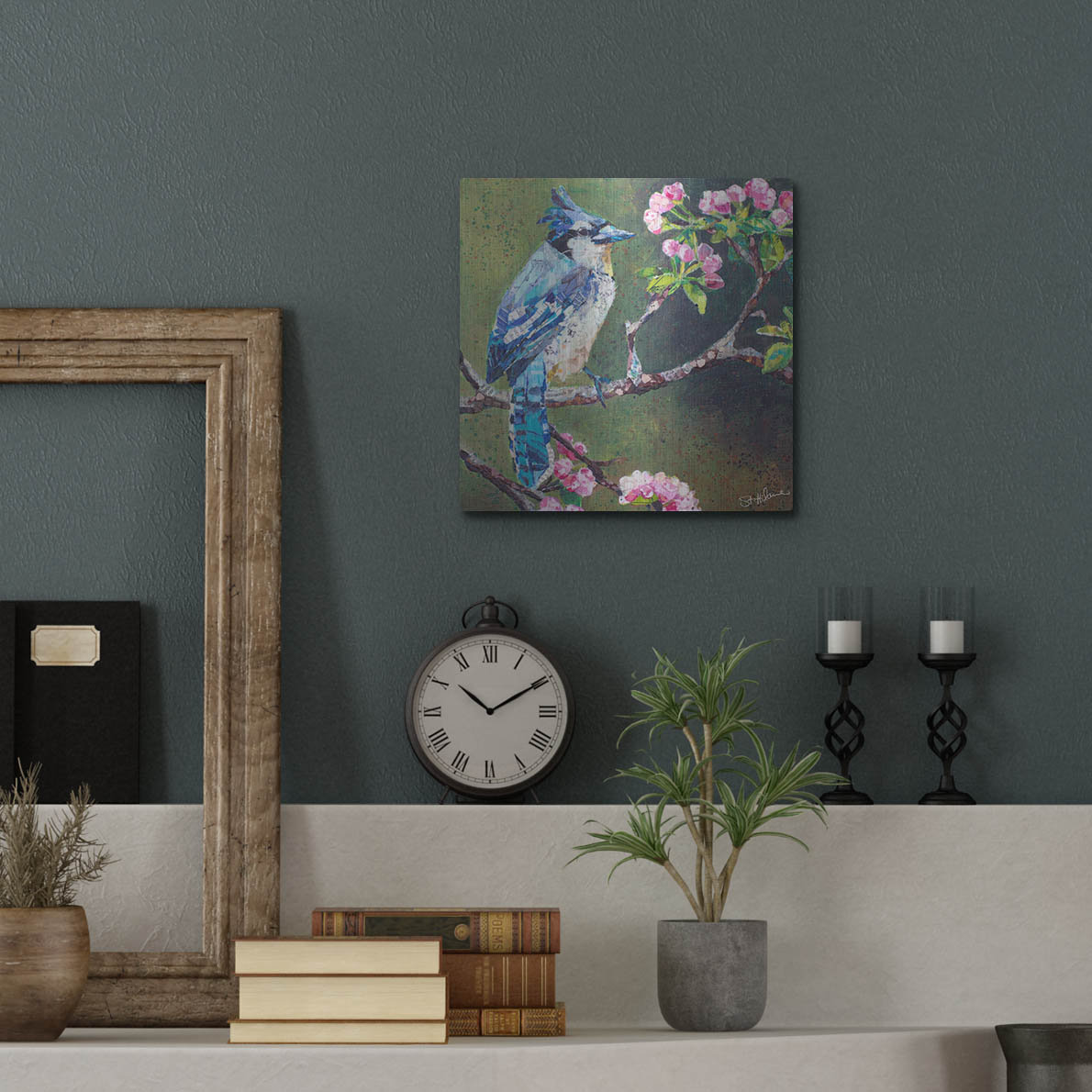 Winston Porter 'Blue Jay on Apple Blossoms' by St. Hilaire Elizabeth ...