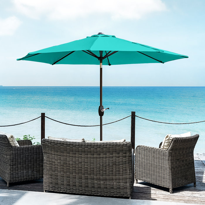 The Twillery Co.® Pierpoint 9' Market Umbrella & Reviews | Wayfair