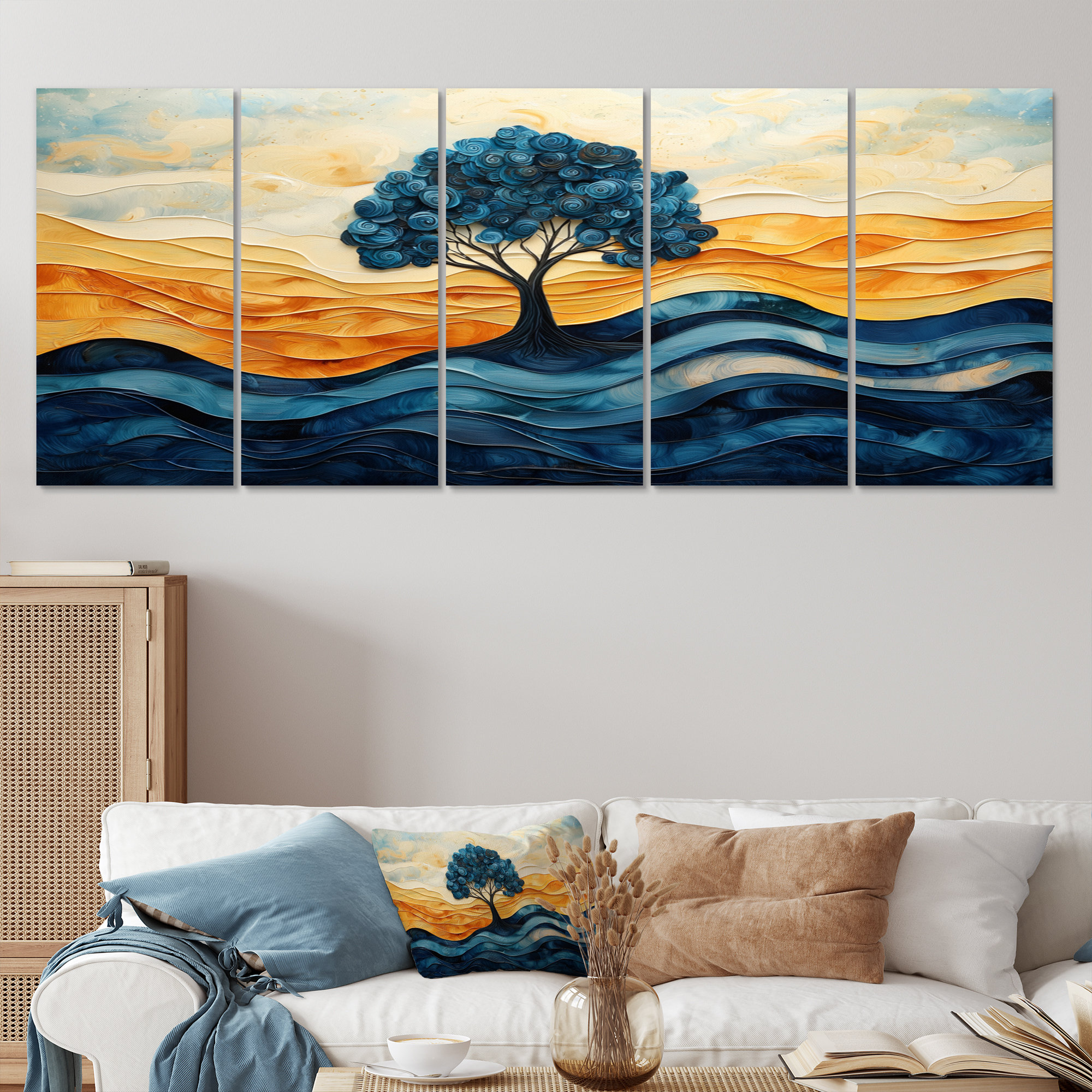 Winston Porter Blue Desert Survivor Tree Of Life - Tree Of Life Wall ...