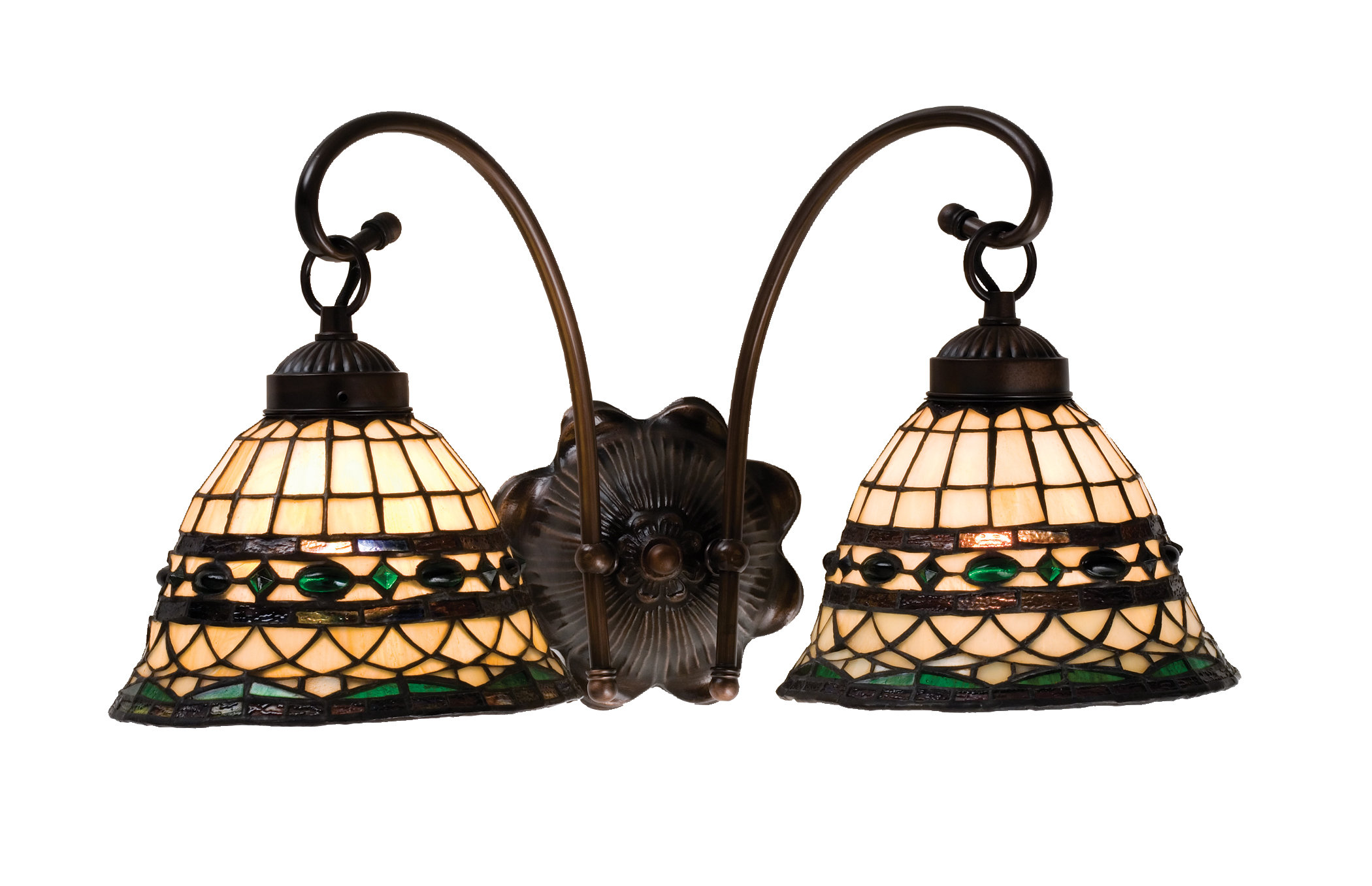 Meyda Lighting Tiffany Roman 2-Light Armed Sconce | Wayfair