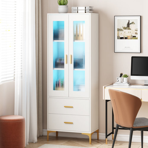 Latitude Run® Cirsten 64.96'' H x 23.62'' W Standard Bookcase & Reviews ...