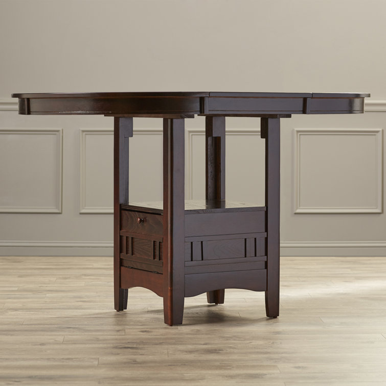 Lark Manor Guntersville Extendable Solid Wood Base Dining Table ...