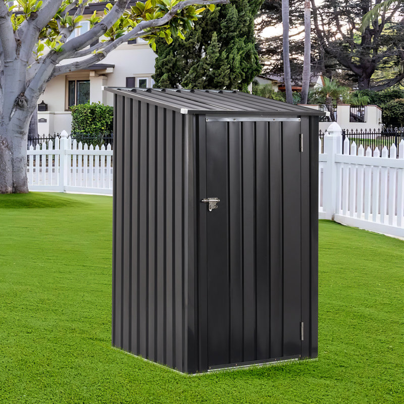 Healthomse 3 ft. W x 3 ft. D Galvanized Steel Lean-to Tool Shed | Wayfair