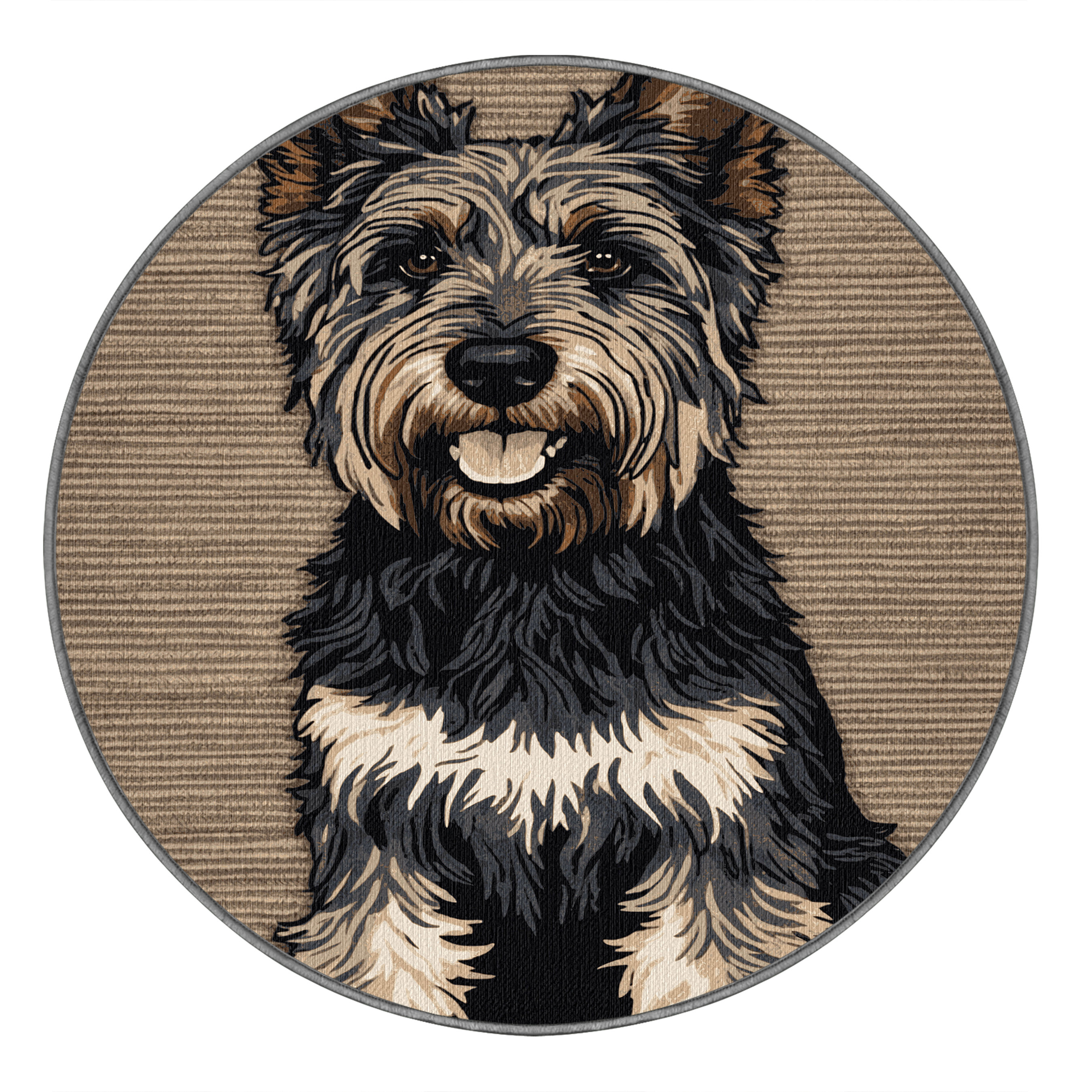 Red Barrel Studio® Washable Berger Picard Dogs Area Rug | Wayfair