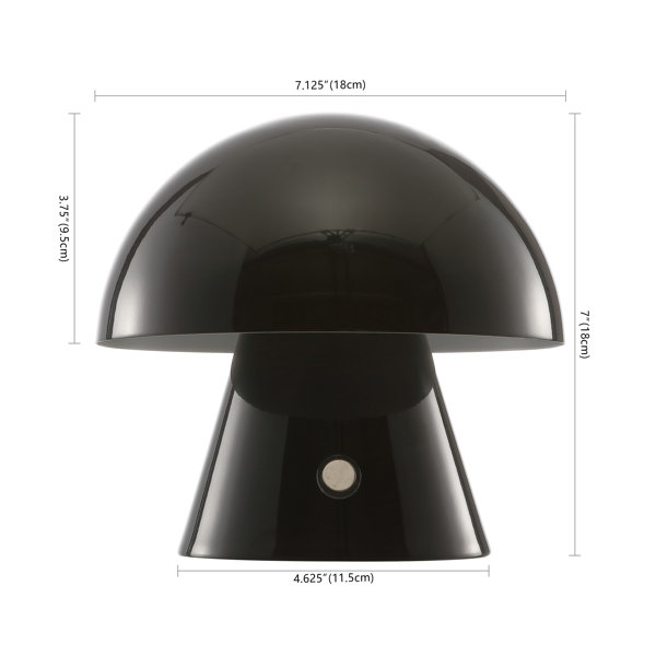 Orren Ellis Xyanna Single 7" Black Table Lamp & Reviews | Wayfair