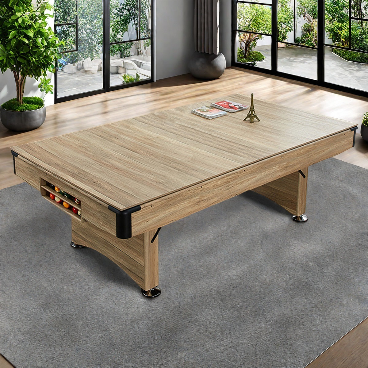 HomeZenLiving Standard 8-Foot Folding 3-in-1 Pool Table - Wayfair Canada