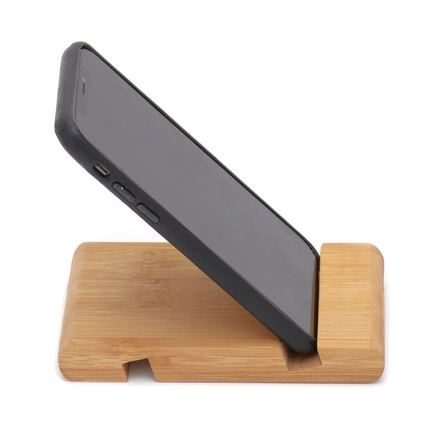 Symple Stuff Meriden Bamboo Desktop Cell Phone Holder | Wayfair