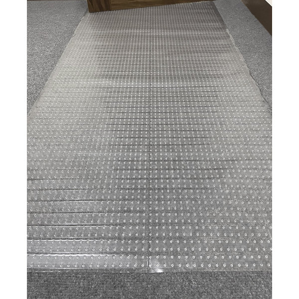 Symple Stuff Clear Floor Protector For Carpet Transparent Vinyl Plastic ...