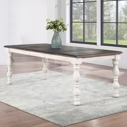 One Allium Way® Knightley Extendable Solid Wood Base Dining Table | Wayfair