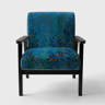 George Oliver Mahsiah - Blue Underwater Lake Leaves I - Upholstered ...
