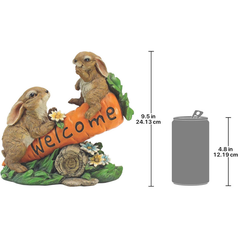 August Grove® Toscano HF317387 Bunny Bunch Rabbits Outdoor Garden ...