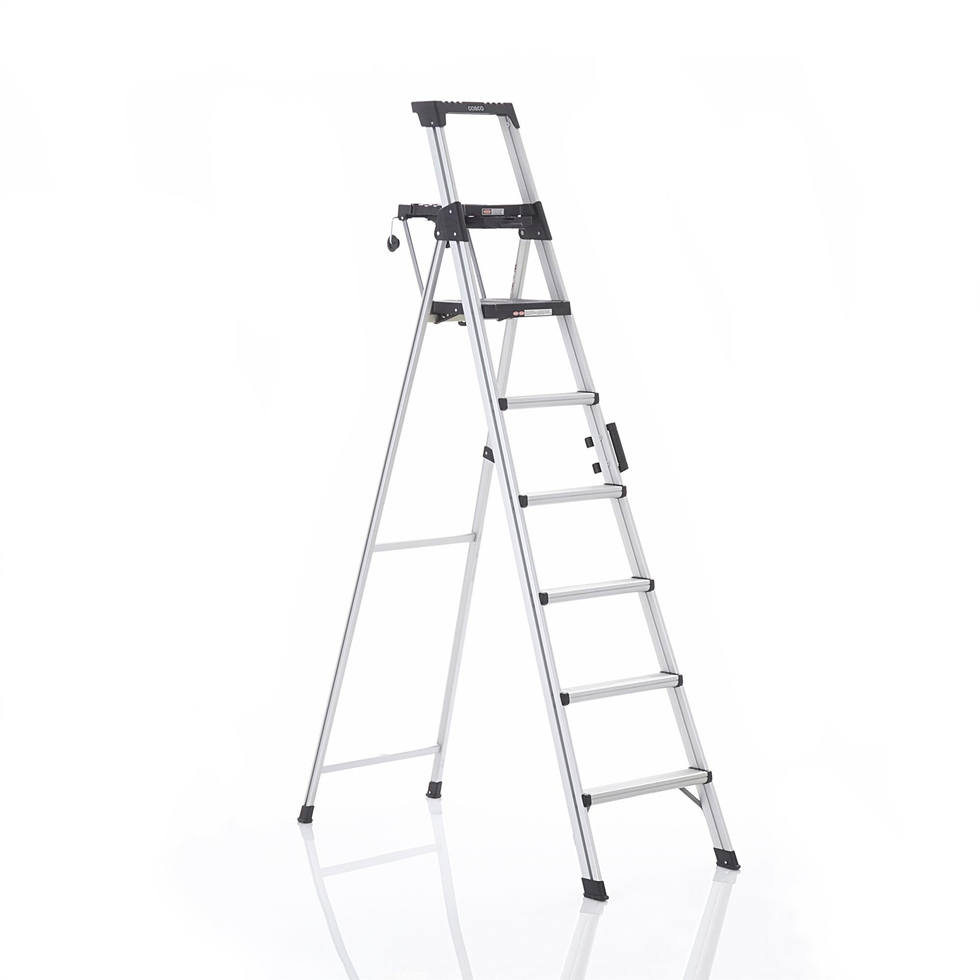 COSCO Signature Series COSCO 8-Foot Step Ladder (Aluminum) & Reviews ...