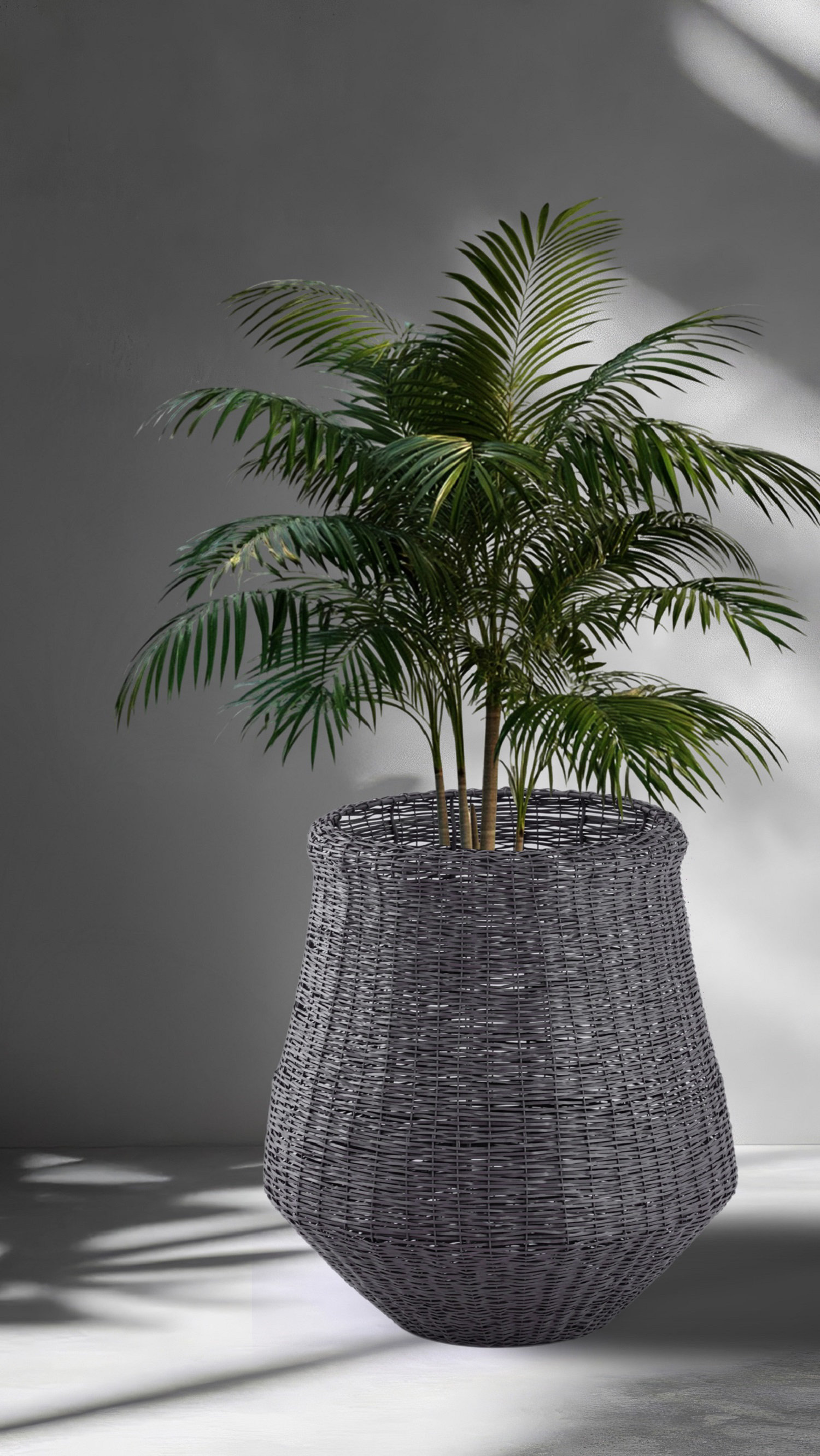 Wrought Studio™ Iron Gray Flower Pot | Wayfair