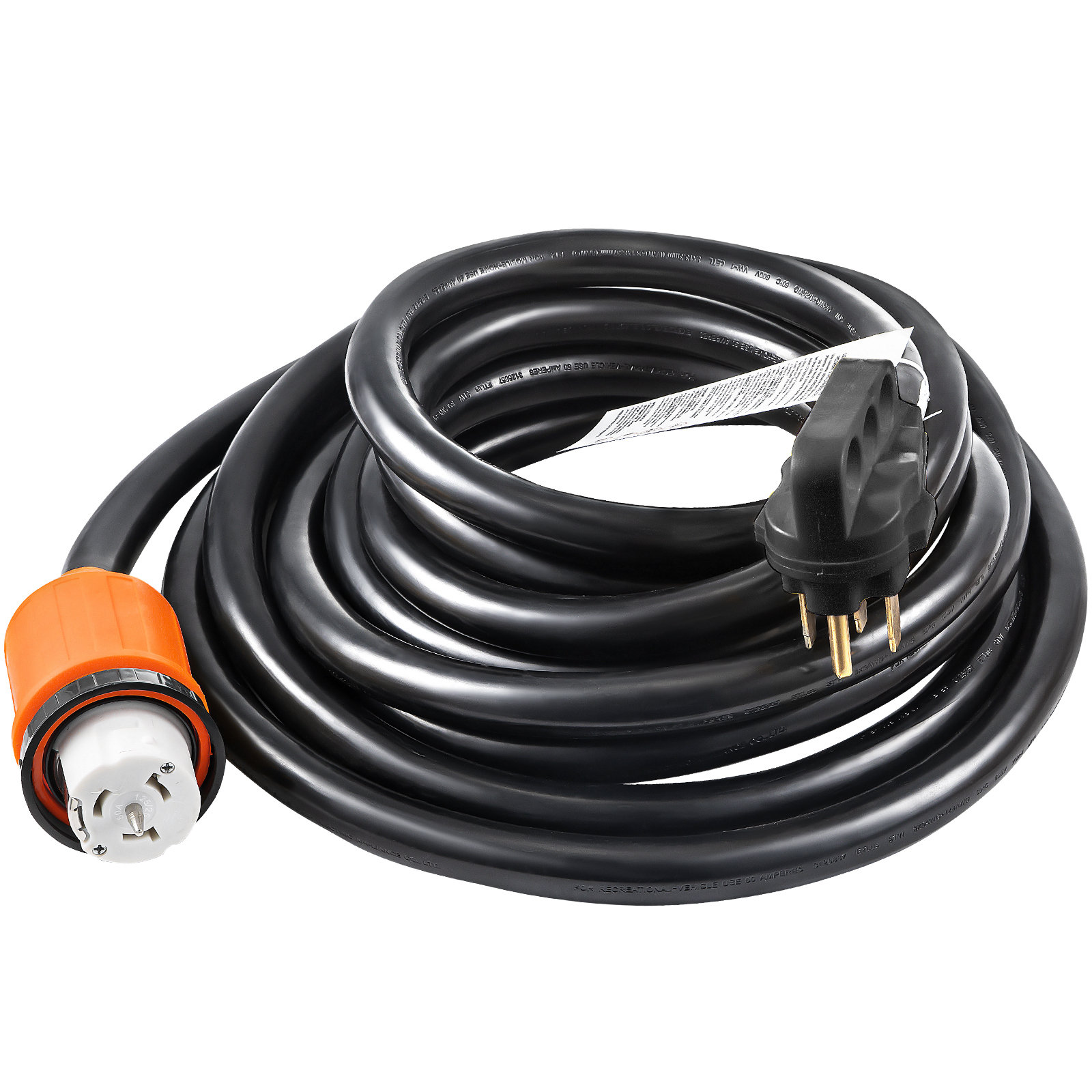 VEVOR Heavy Duty Generator Cord, 50 Feet Generator Power Cord, 50AMP ...