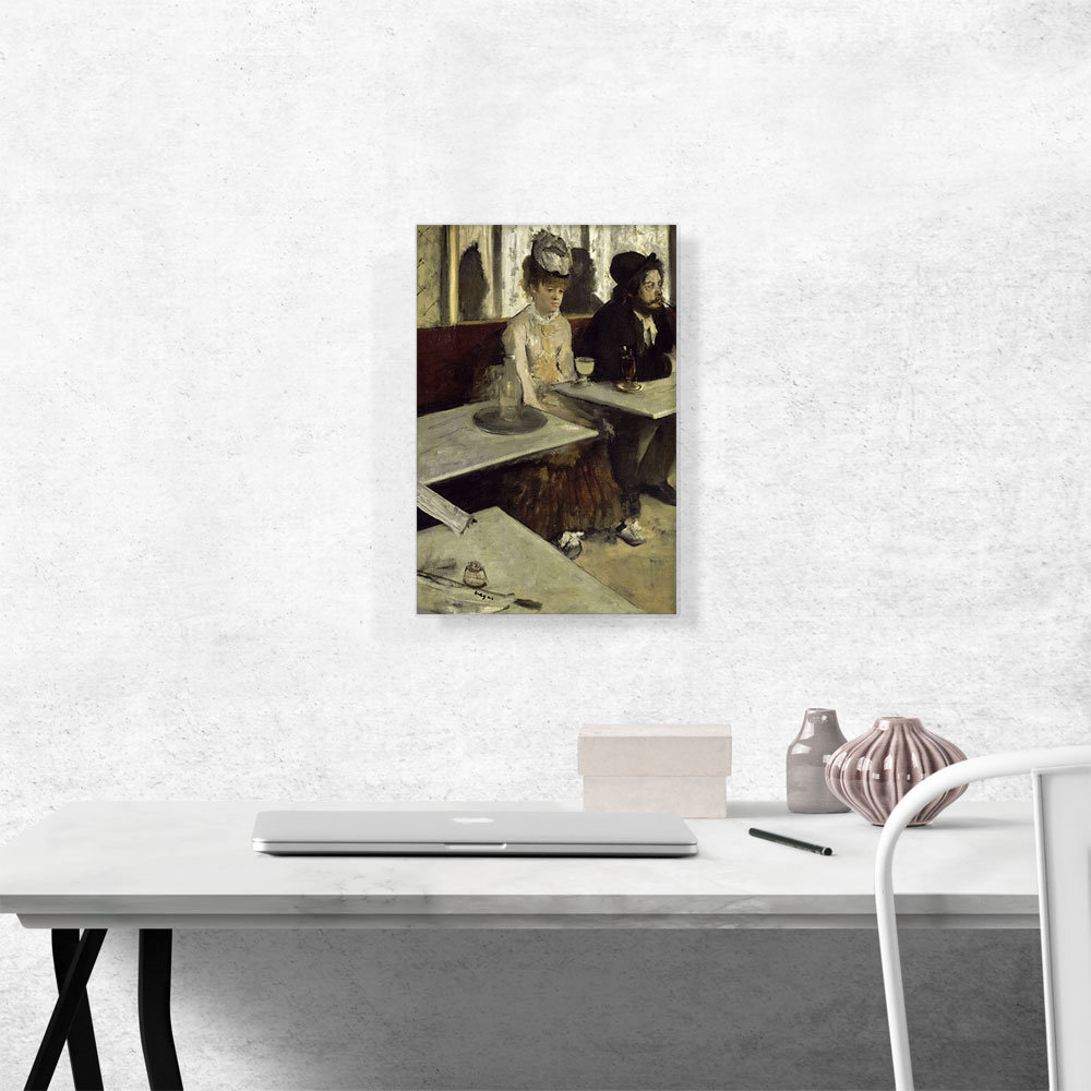 ARTCANVAS The Absinthe Drinker 1875 by Edgar Degas - Wrapped Canvas ...