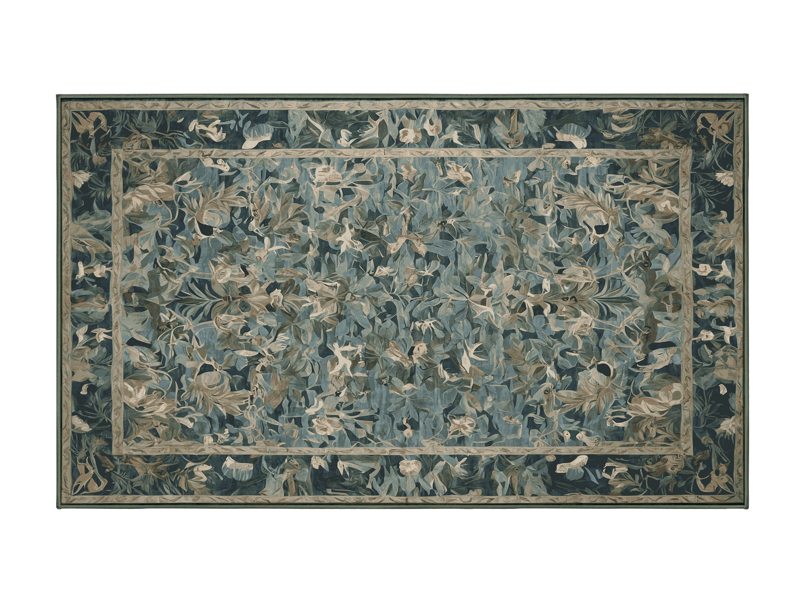 Bungalow Rose Machine Washable Green Area Rug | Wayfair