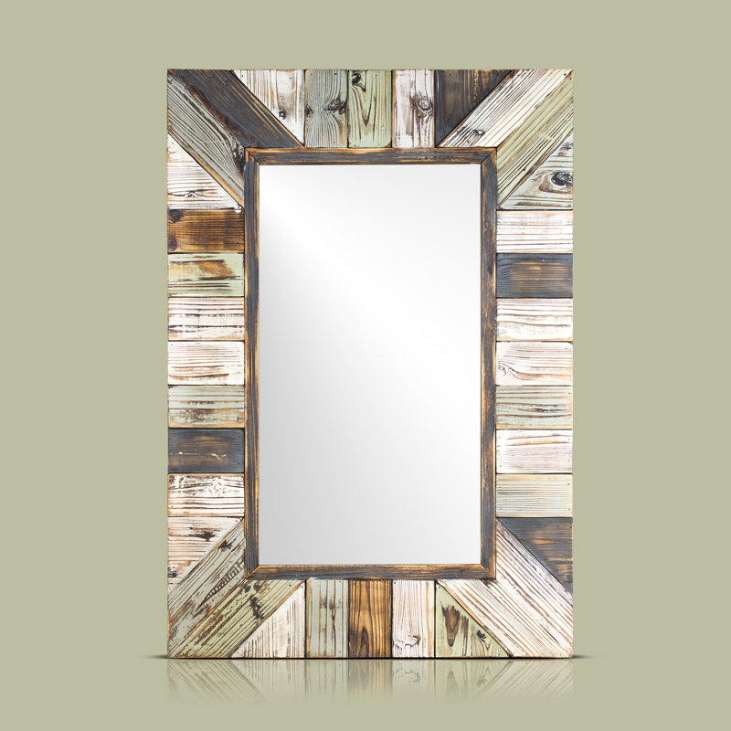 Union Rustic Whitlock Rectangle Wood Wall Mirror & Reviews | Wayfair