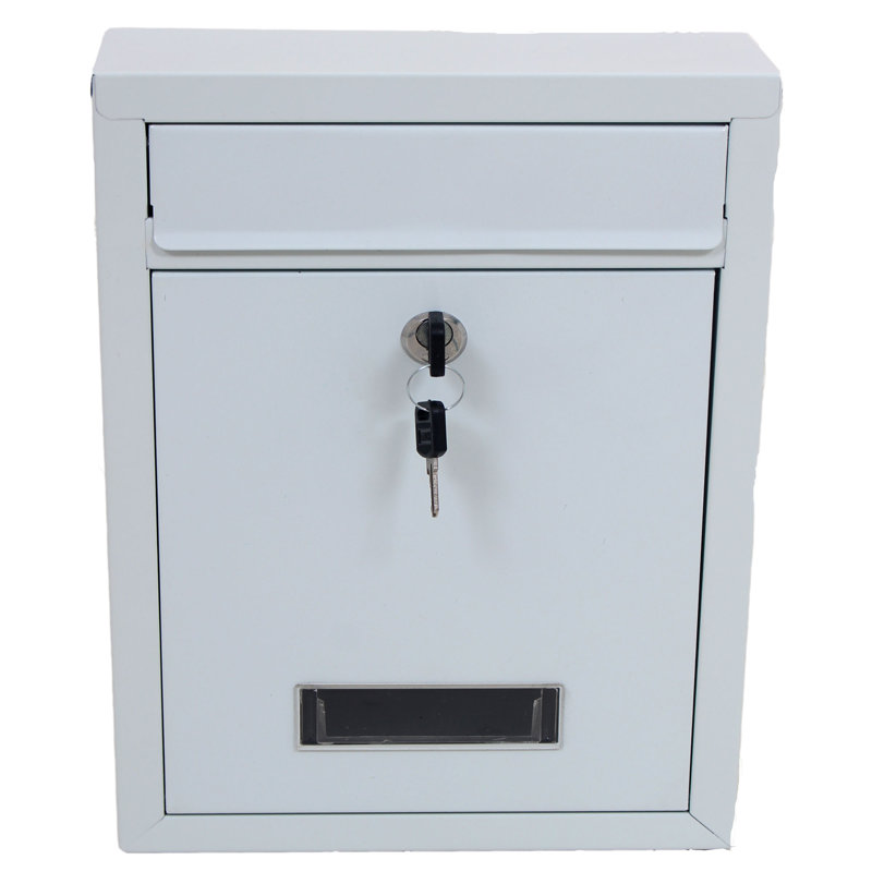 Inbox Zero 22 cm x 32 cm Metal Wall Mounted Letter Box | Wayfair.co.uk