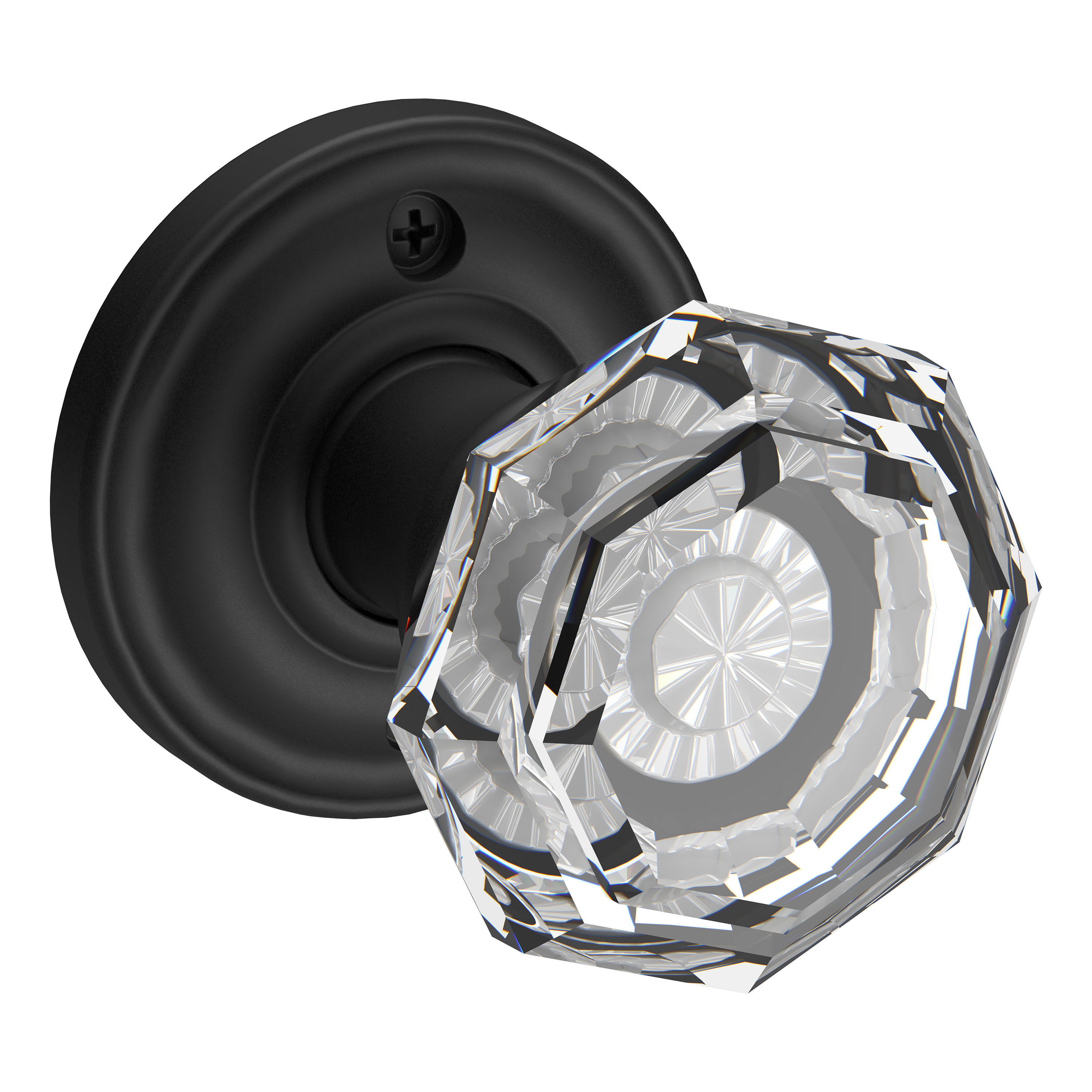 Baldwin Crystal Door Knob with Baldwin Reserve Rosette | Wayfair