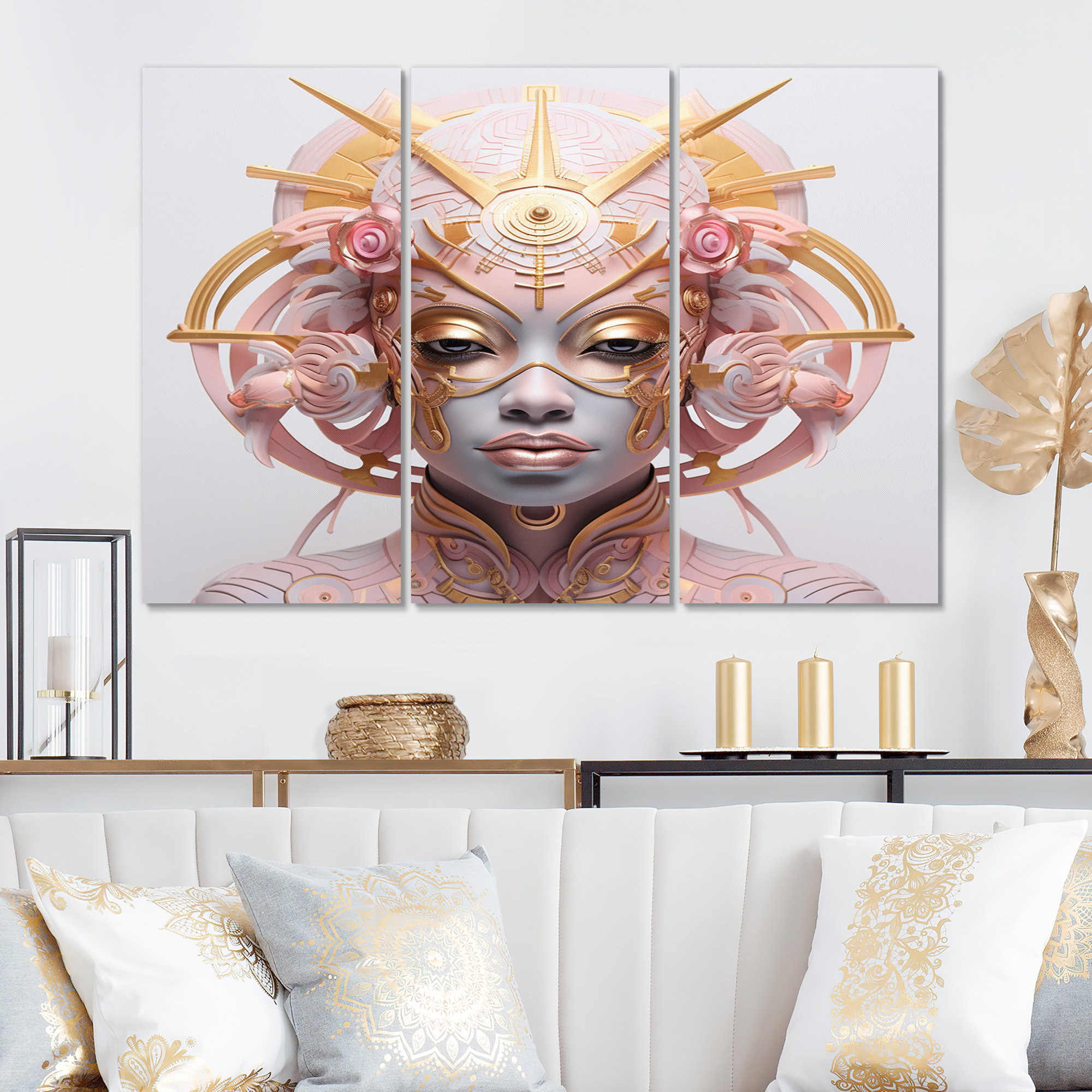 Design Art Futuristic Glam Model In Exquisite Pastel IV - Fashion Woman ...