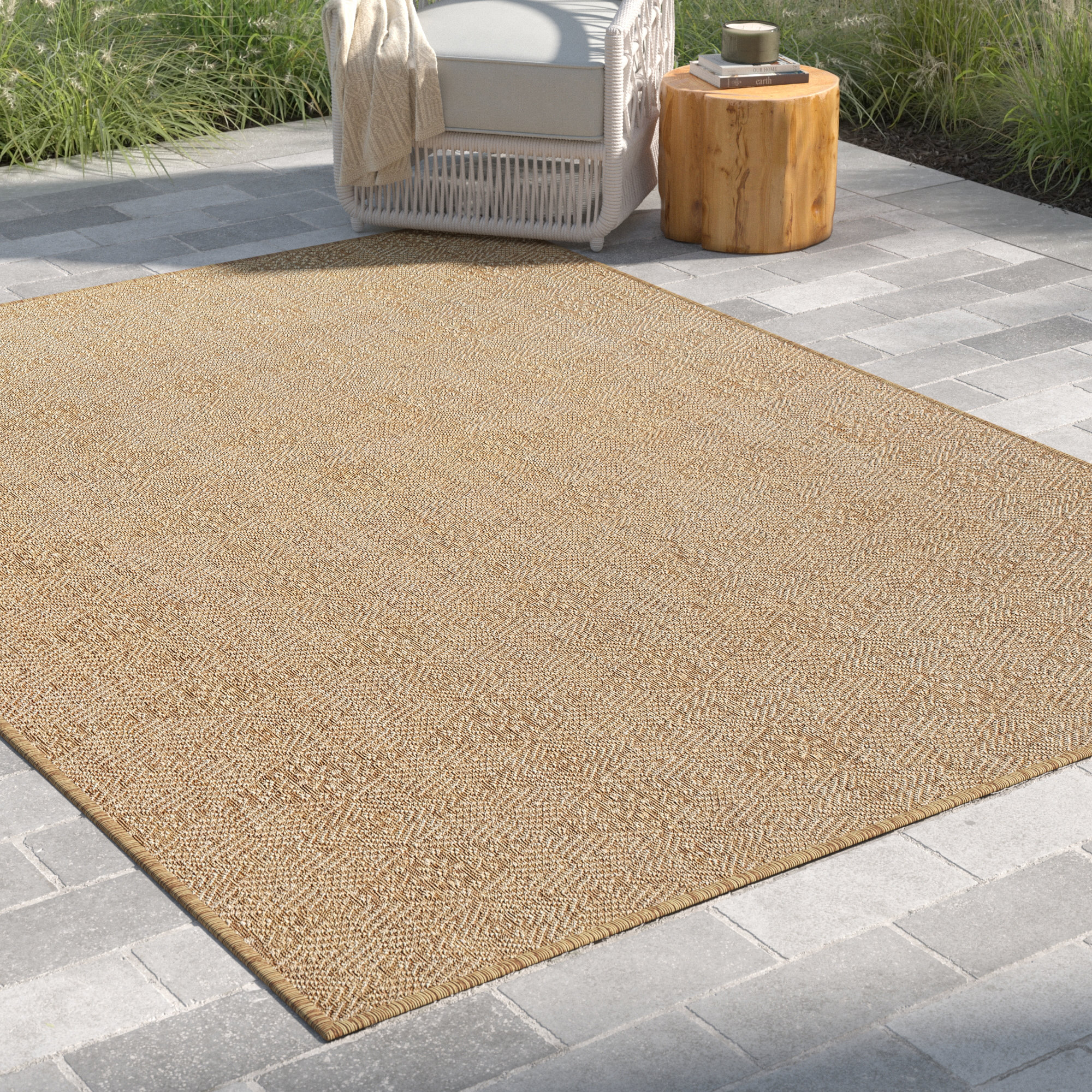 Sand & Stable™ Tapis d'intérieur / extérieur géométrique tissé à la ...