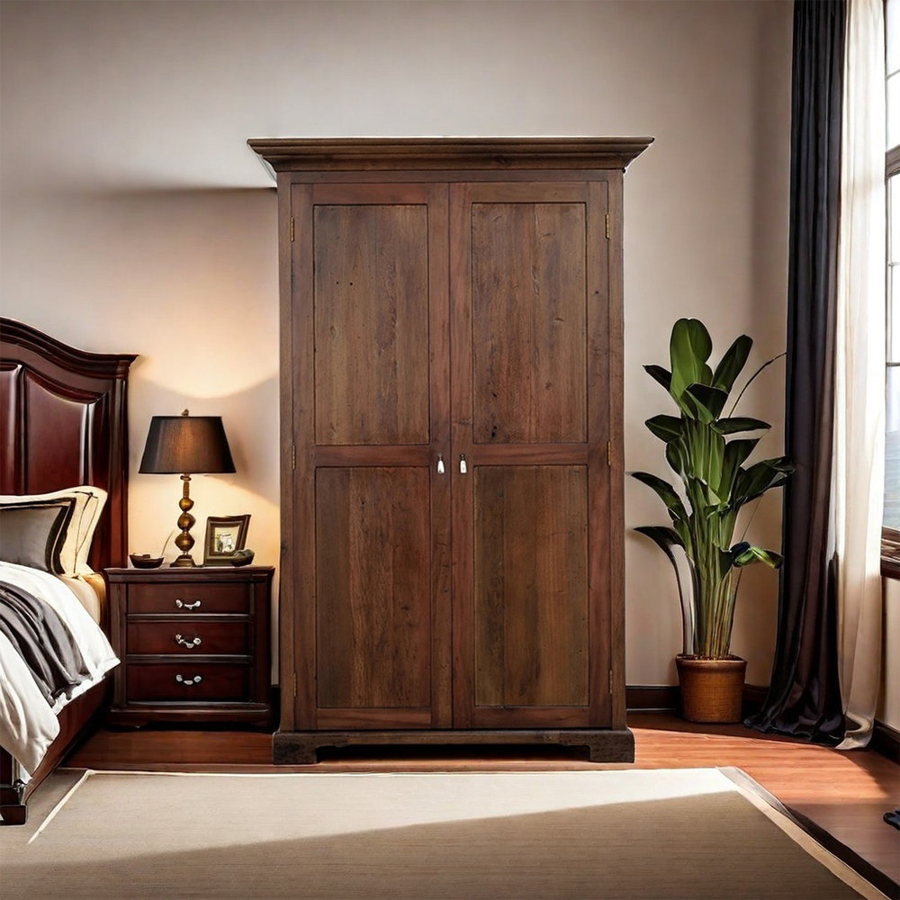 Parttlion American style light luxury retro wardrobe | Wayfair