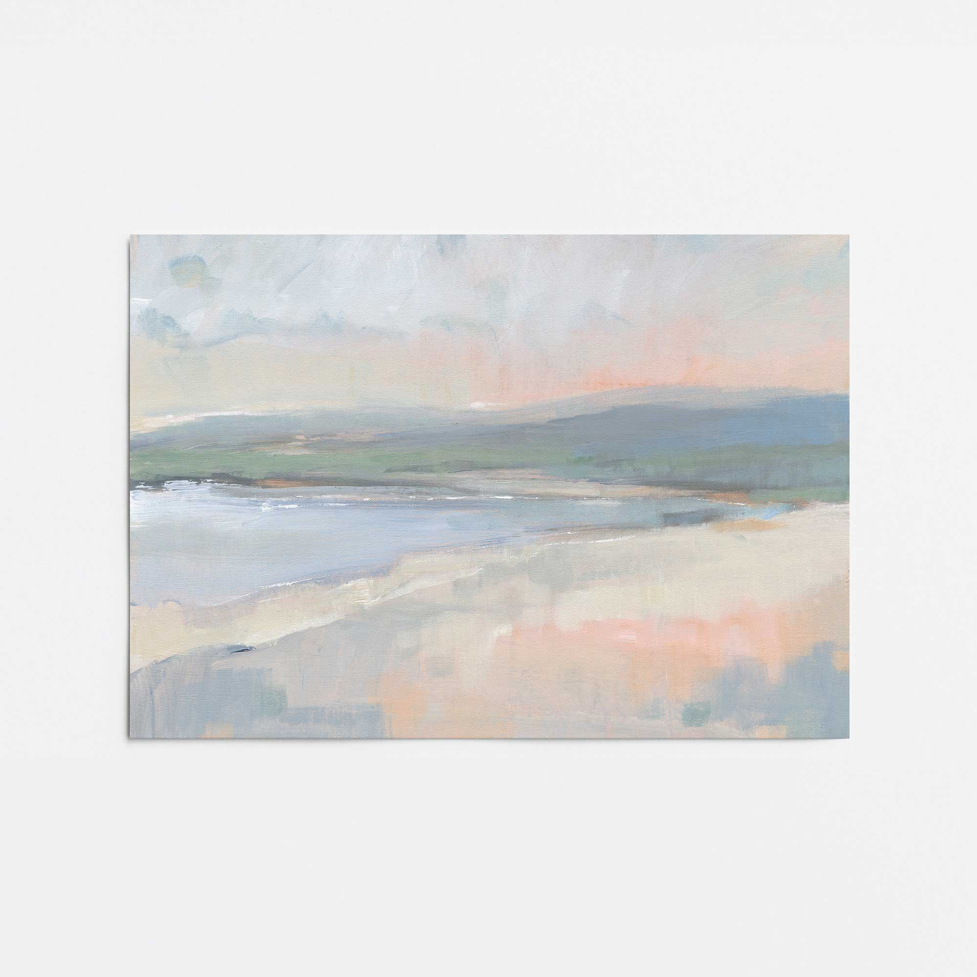 Highland Dunes Hazy Beach at Dawn I Print | Wayfair