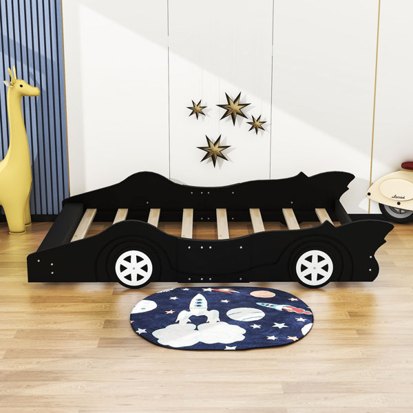Zoomie Kids Elisa Wood Platform Bed with Wheels | Wayfair
