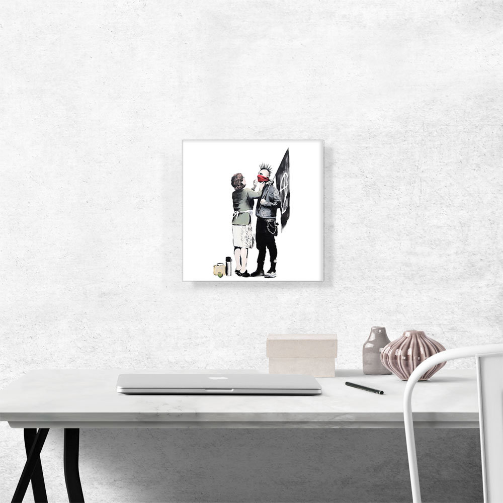 ARTCANVAS Anarchist and Mother Punk Mum by Banksy - Wrapped Canvas ...