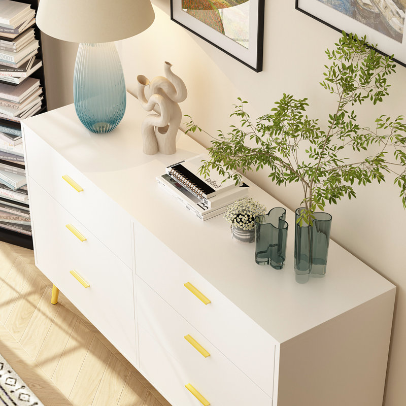 Mercer41 Meixi Upholstered 2 Piece Configurable Dresser Set & Reviews ...