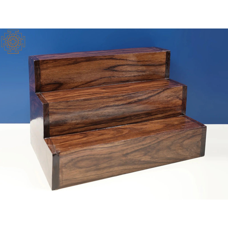 Loon Peak® Three Layer Wooden Puja Altar | Wayfair