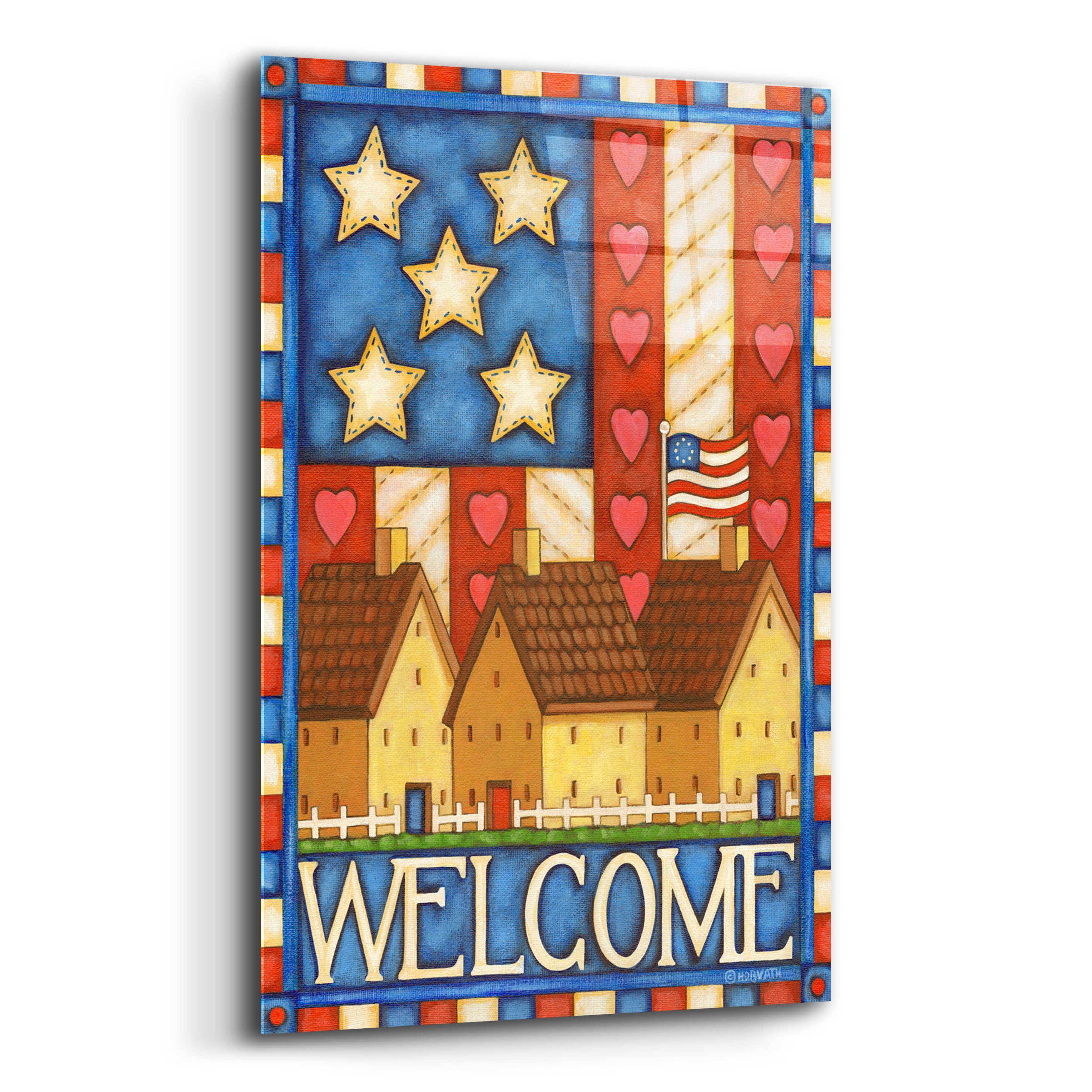 Wildon Home® Leffen American Welcome Cottage by Cathy Horvath-Buchanan ...