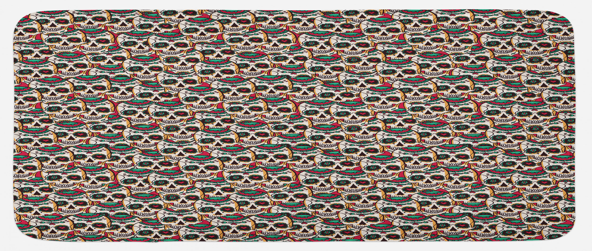 East Urban Home Sugar Skull Kitchen Mat - Wayfair Canada