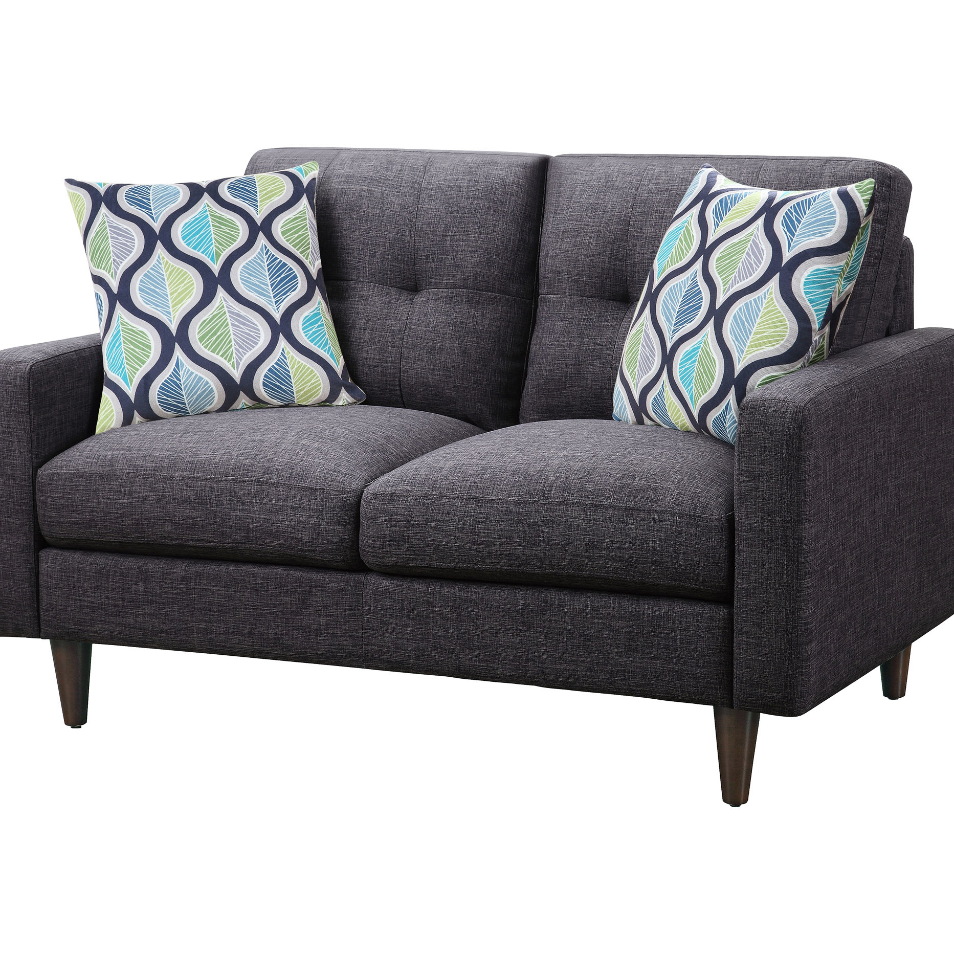 Mercer41 Retro - Vintage Grey Track Arm , Textured Comfort, Home Relax ...