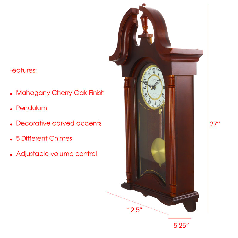 Bedford Clocks Colonial Chiming Wall Clock & Reviews | Wayfair