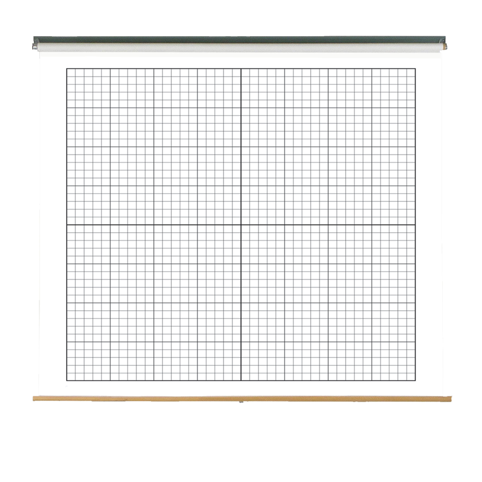 Geyer Instructional Products Pull Down Dry Erase Chart, Grid - Xy Axis ...