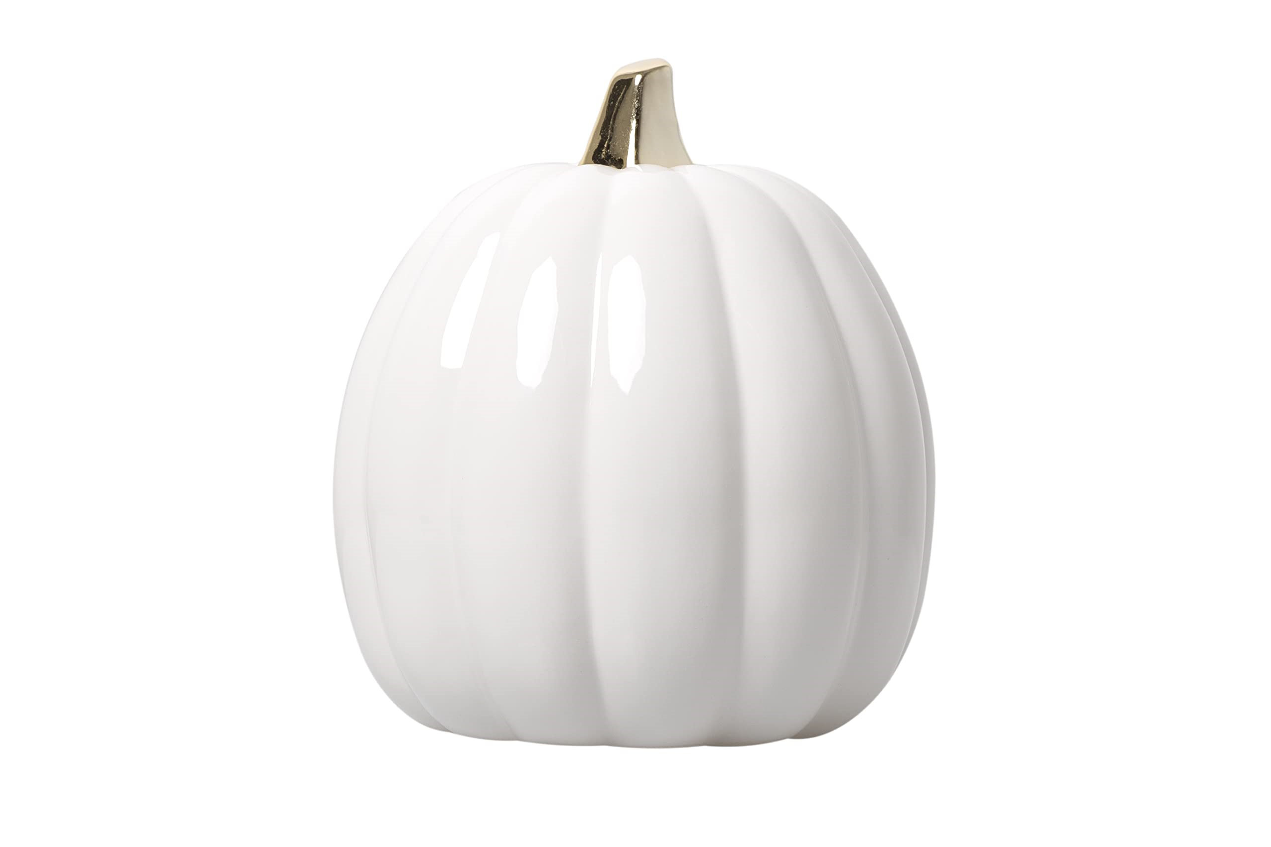 The Holiday Aisle® White Ceramic Pumpkin: Modern Fall Décor for Your ...