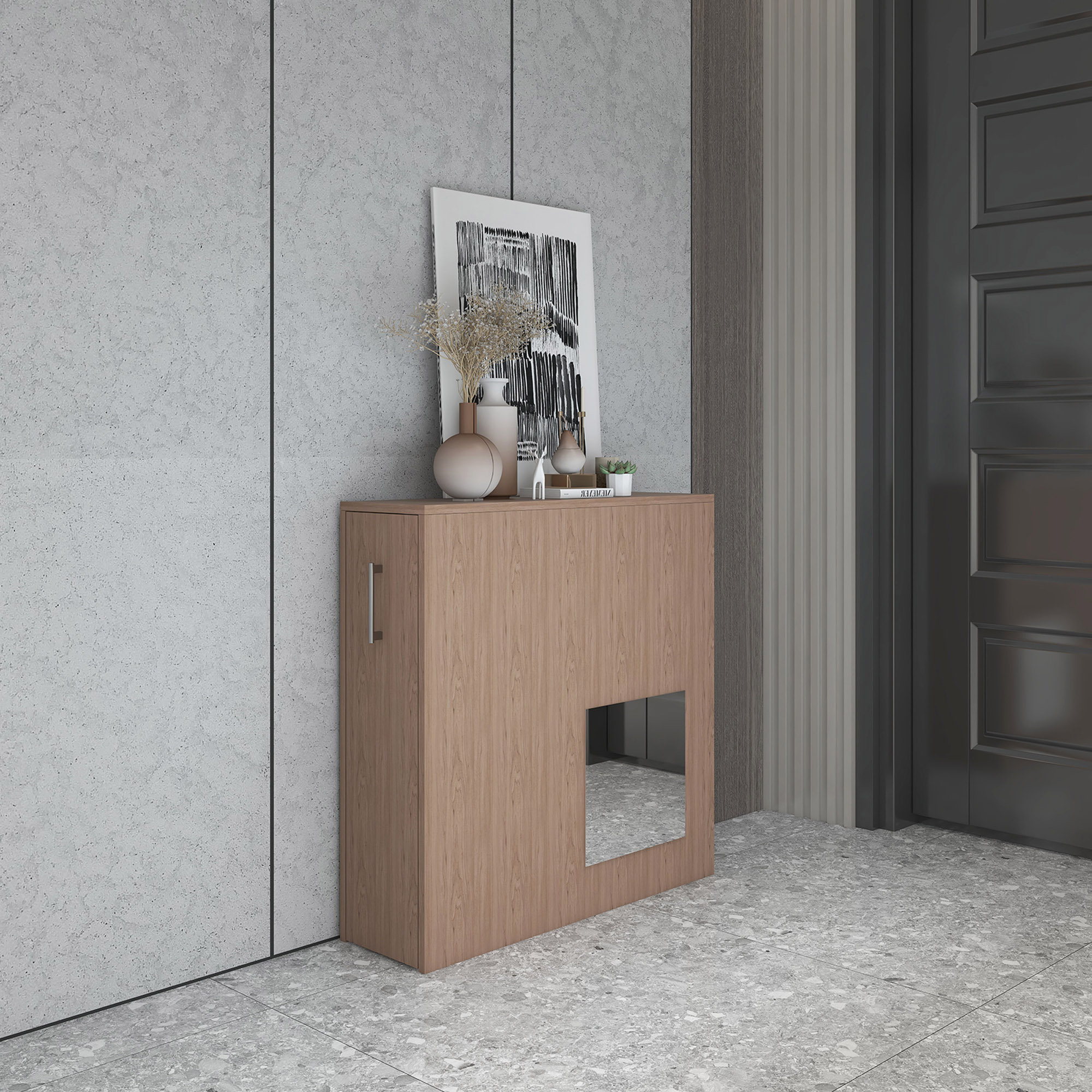 Ebern Designs Freestanding Pull-out Hidden Shoe Rack Storage with ...