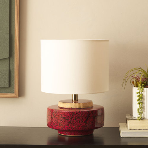 Ceramic Red Table Lamps You'll Love | Wayfair