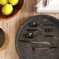 David Shaw Silverware Shale Stainless Steel Flatware Set - Service for ...