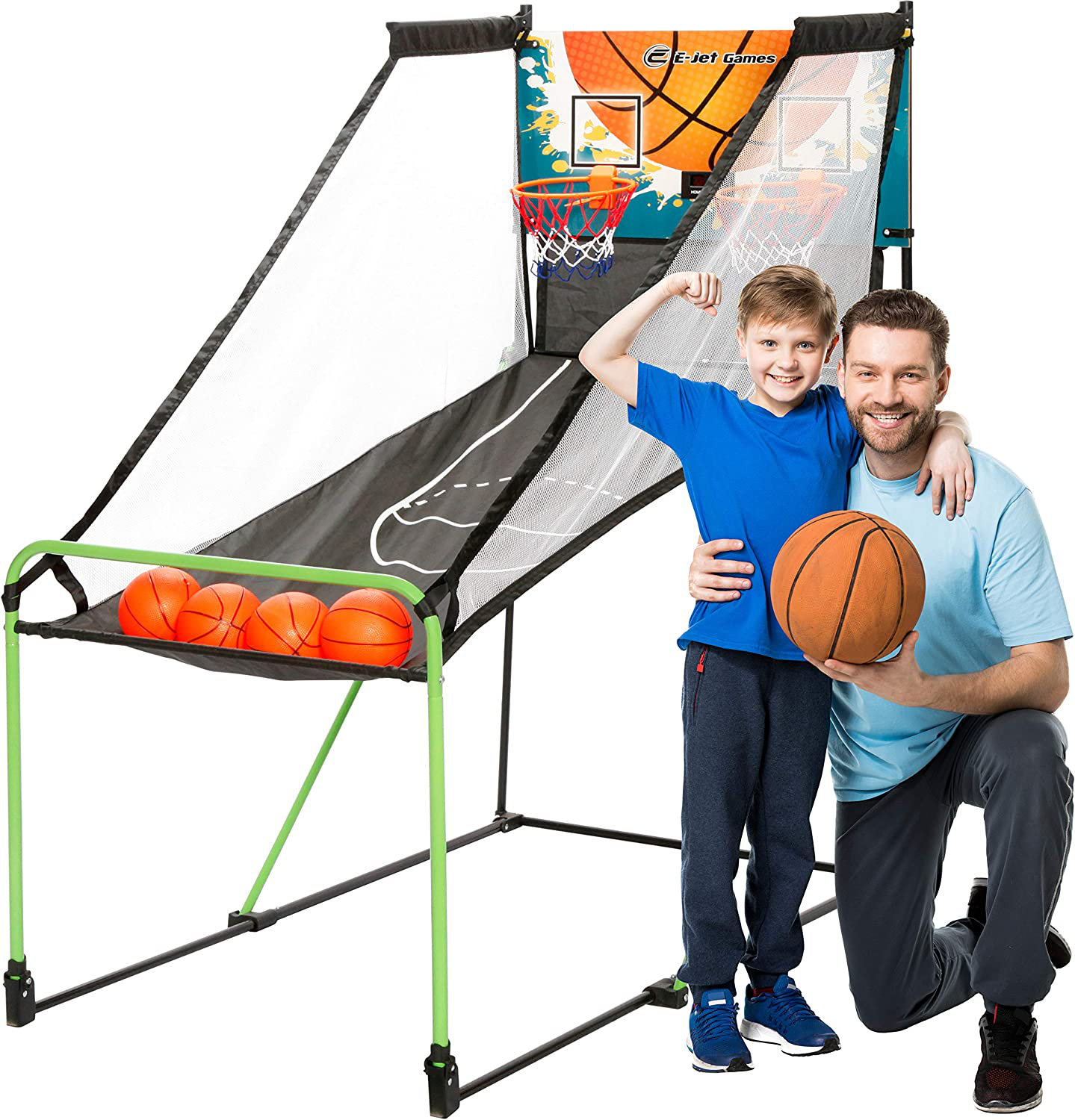 E-Jet Games E-Jet Basketball Arcade Game Basketball Gifts Foldable Easy ...