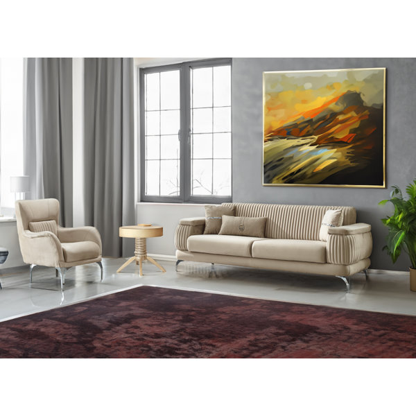 Latitude Run® Treonna 2 - Piece Velvet Living Room Set | Wayfair