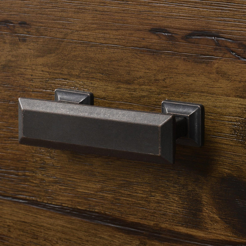 Gracie Oaks Rustic Industrial Style Brown Dresser | Wayfair