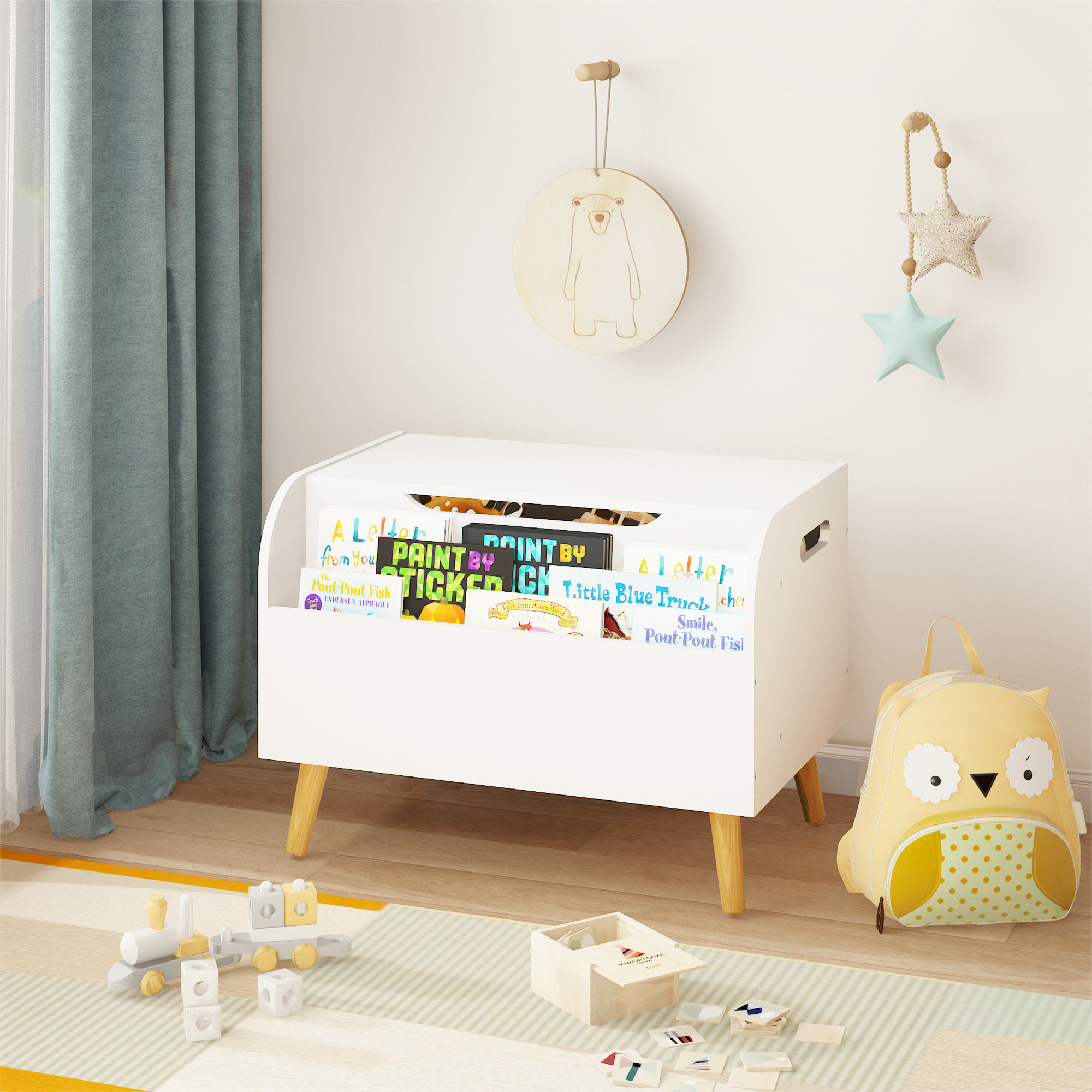 Isabelle & Max™ Wooden Toy Box | Wayfair